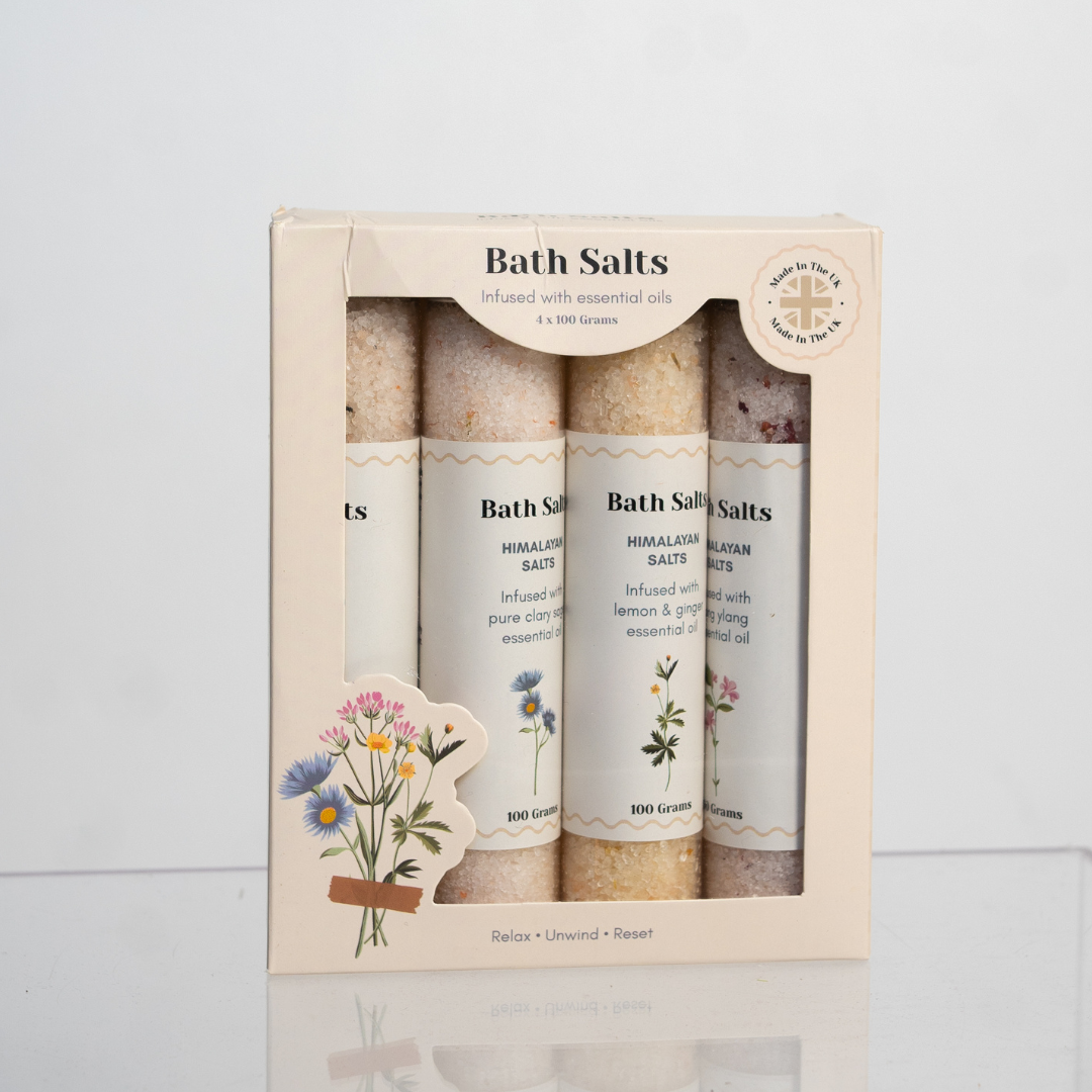 Floral Bath Salt Gift Set – Flower Box&Co.